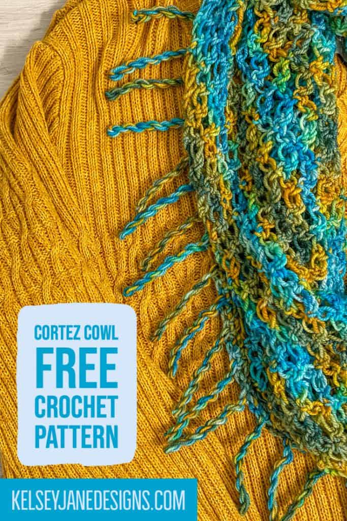 Cortez Cowl - Free Crochet Pattern - Kelsey Jane Designs